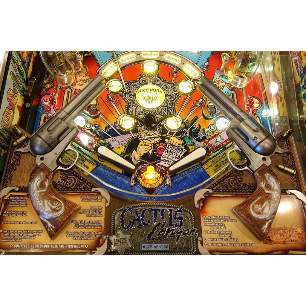 Chicago Gaming Cactus Canyon Remake Limited Edition Pinball Machine ...