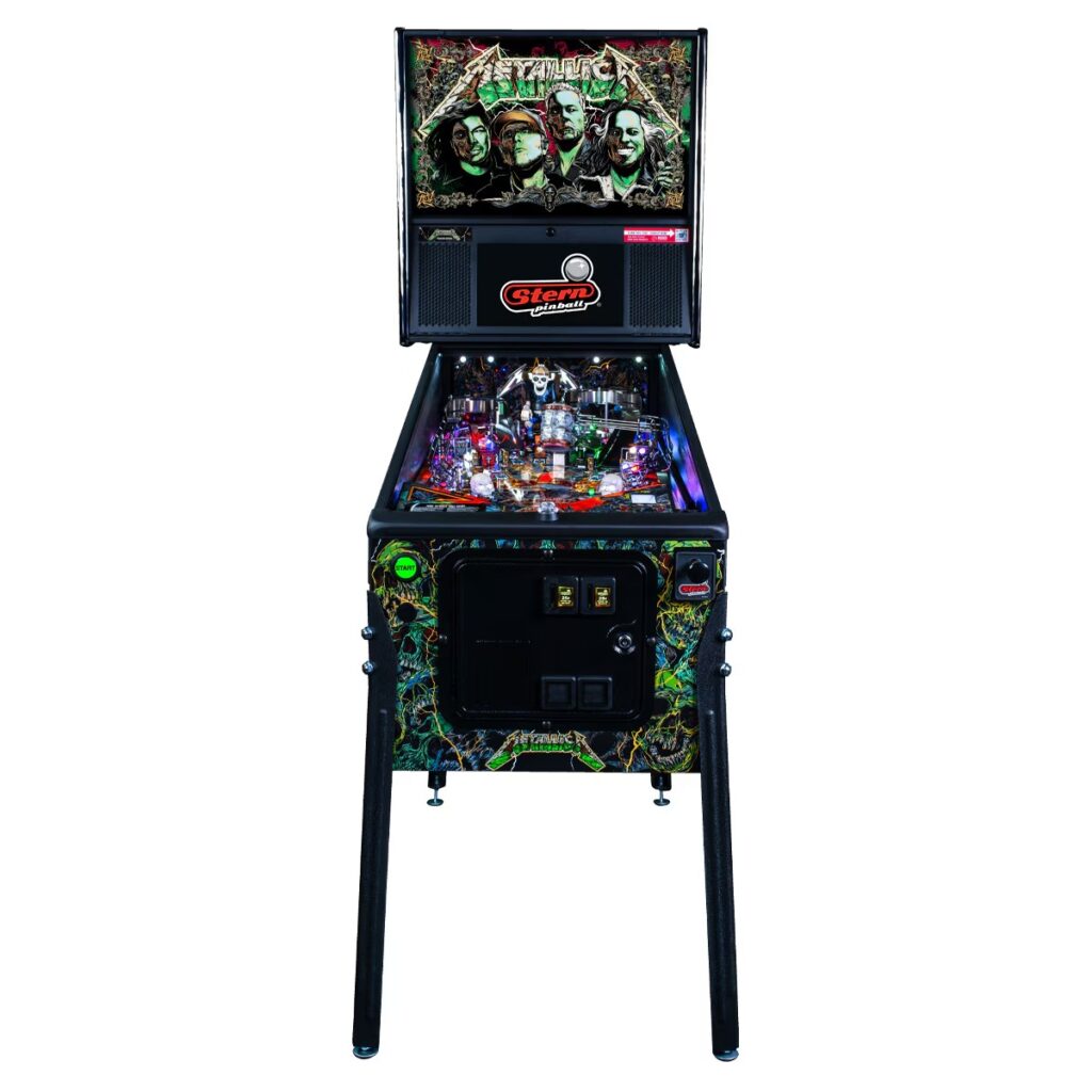 Stern Metallica Remastered Premium Pinball Machine - Pinball Machines ...